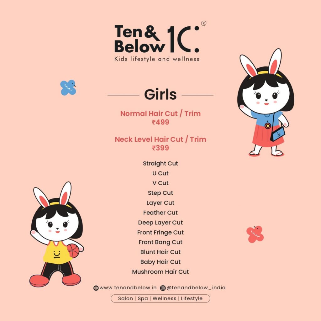 Menu - Ten & Below